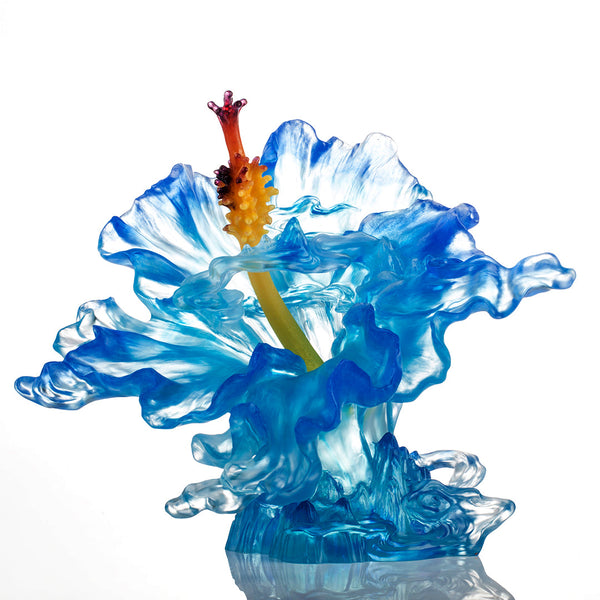 A Chinese LIULI Flower - Song of the Morning Flower – LIULI Crystal Art ...